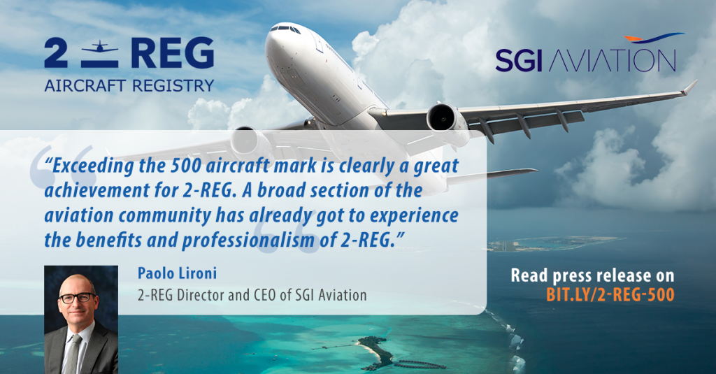 2-REG Aircraft Registry Reaches 500 Aircraft – Seabury Capital